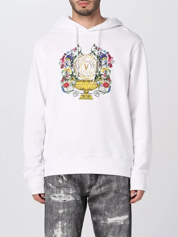 Versace Cotton Sweatshirt - White