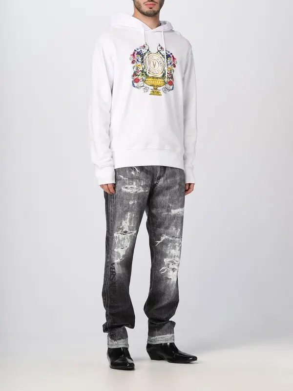 Versace Cotton Sweatshirt - White