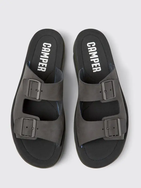 Camper Oruga Leather Sandals - Brown