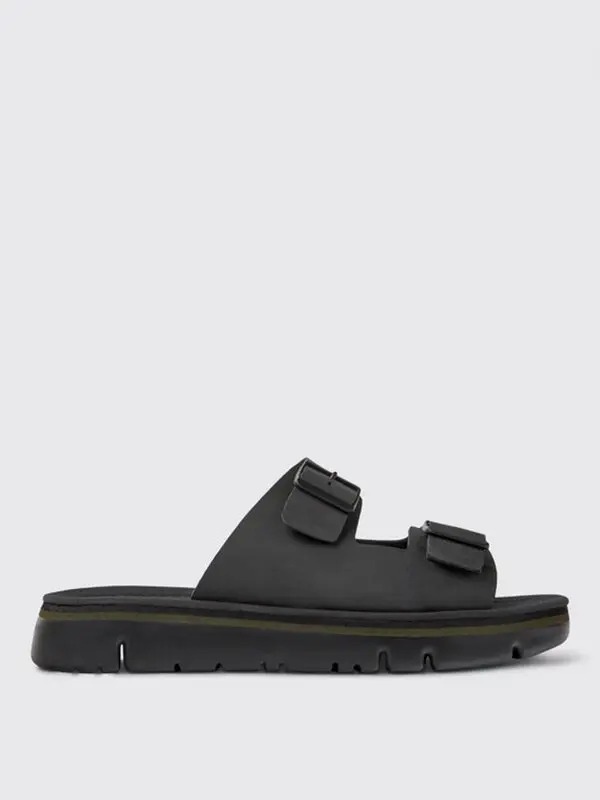 Camper Oruga Leather Sandals - Black