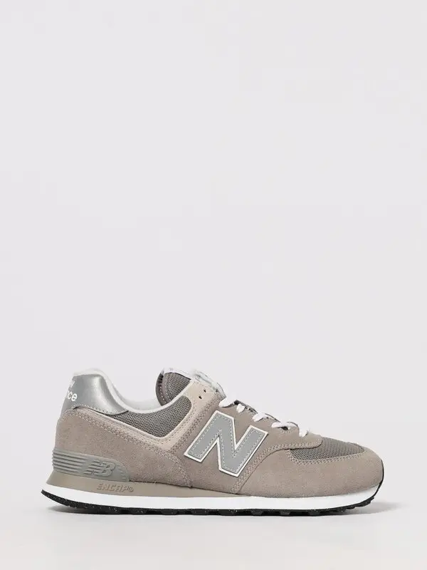 NEW BALANCE 574 Suede And Mesh Lace Up Sneakers - Grey