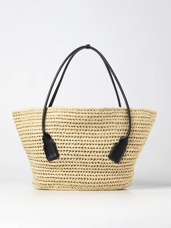 Bottega Veneta Medium Arco Raffia Tote Bag
