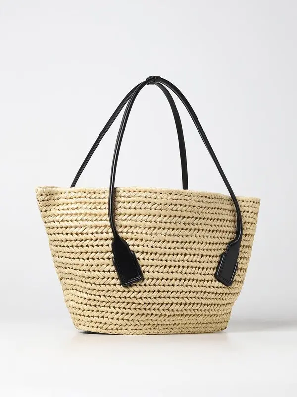 Bottega Veneta Medium Arco Raffia Tote Bag