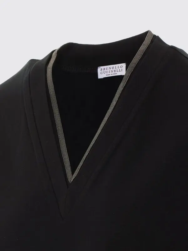 Brunello Cucinelli V-neck T-shirt - Black