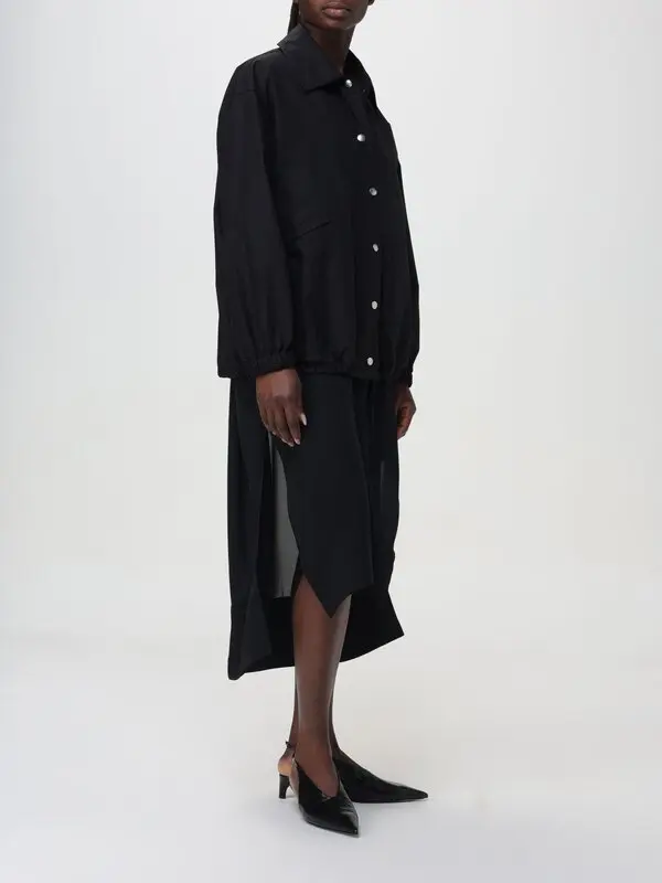 JIL SANDER Oversized Jacket With Classic Collar - Black