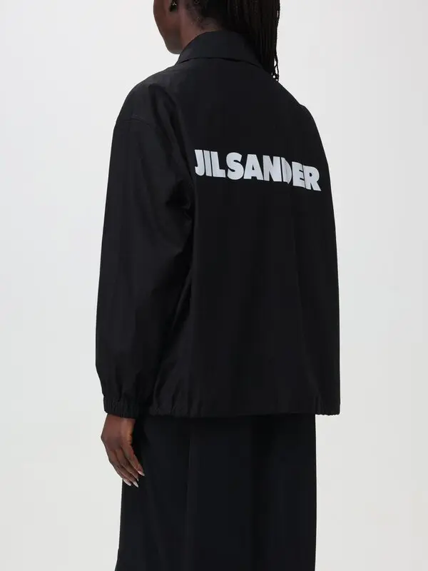 JIL SANDER Oversized Jacket With Classic Collar - Black