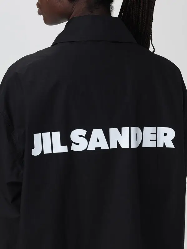 JIL SANDER Oversized Jacket With Classic Collar - Black