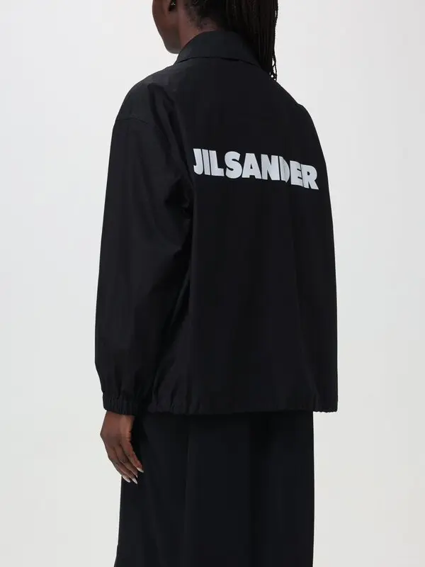 JIL SANDER Oversized Jacket With Classic Collar - Black