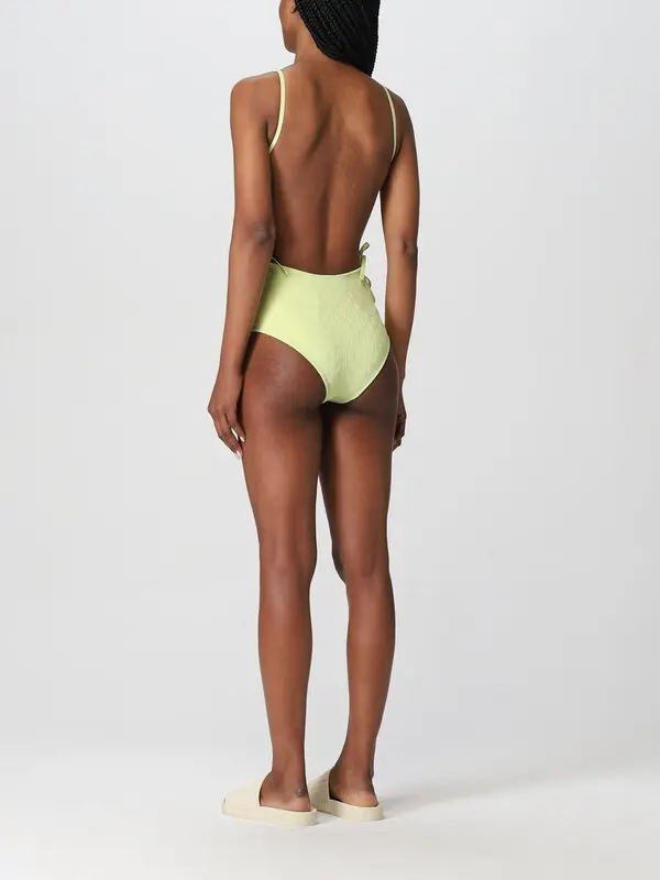 Bottega Veneta Intrecciato Nylon One-piece Swimsuit - Green