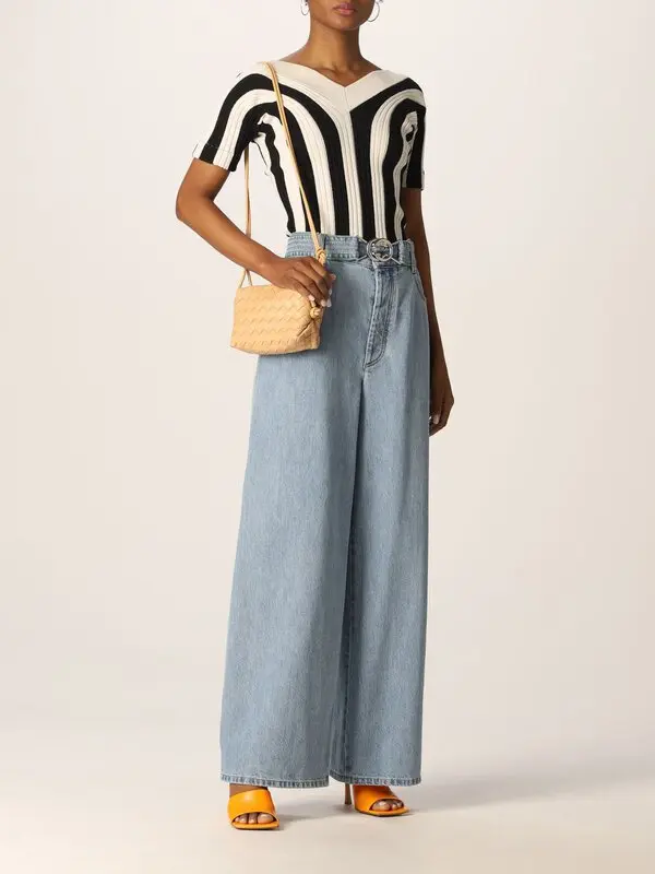 Bottega Veneta Wide Leg Jeans