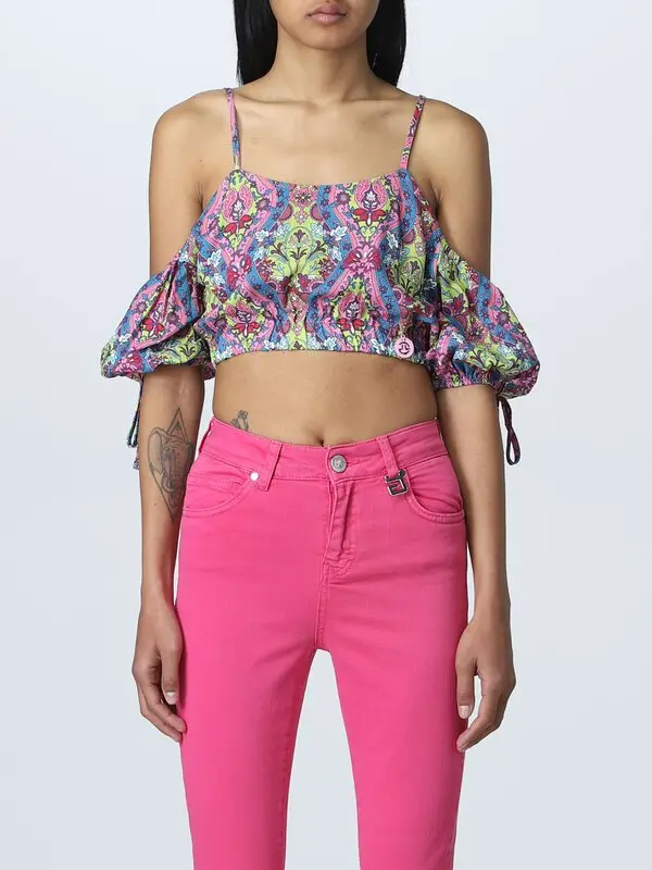 GAËLLE PARIS Printed Crop Top