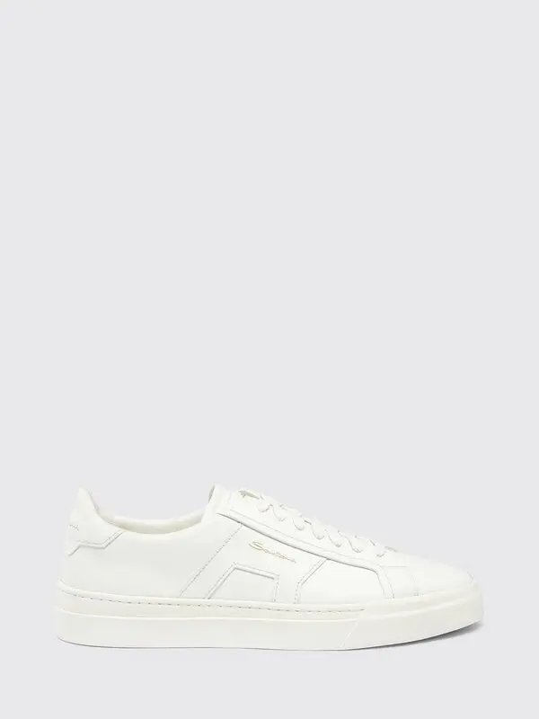 Santoni Leather Sneakers - White