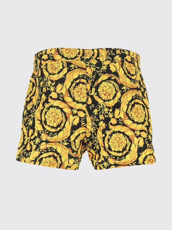 Versace Printed Swim Shorts - Gold