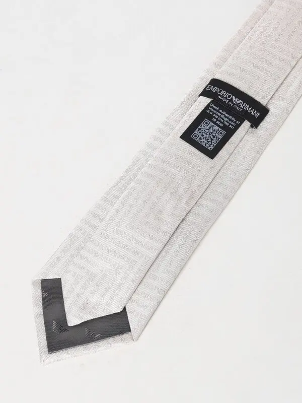 Emporio Armani Silk Neck Tie - Yellow Cream