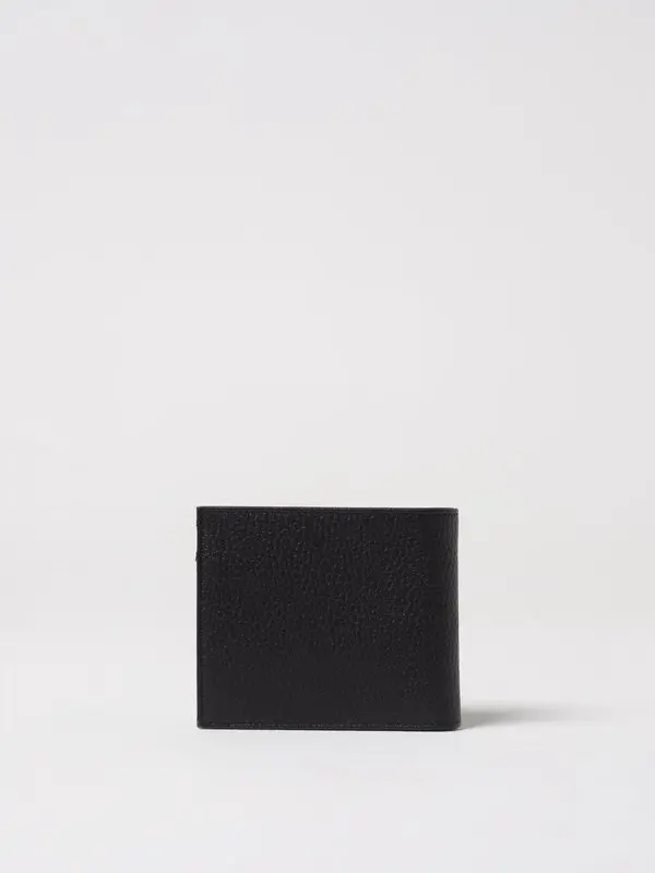 Emporio Armani Wallet In Grained Leather - Black
