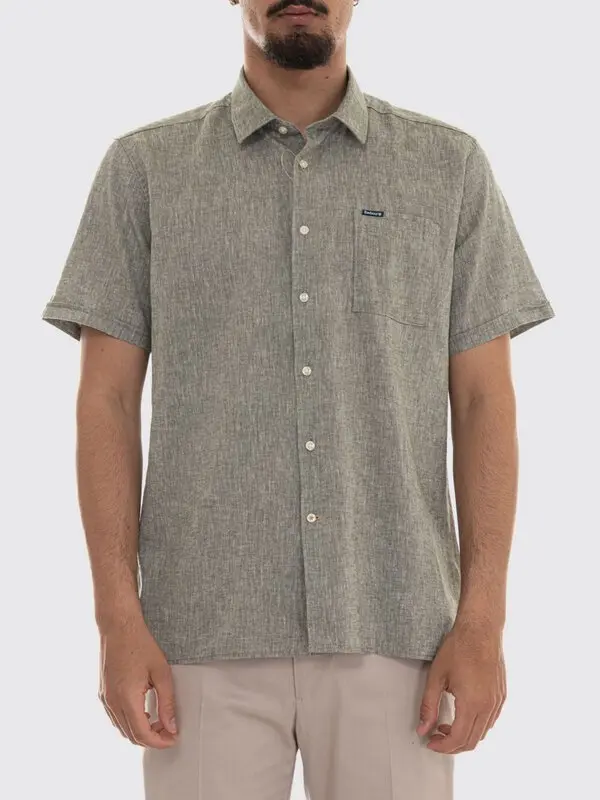 Barbour Casual Linen And Cotton Shirt - Green