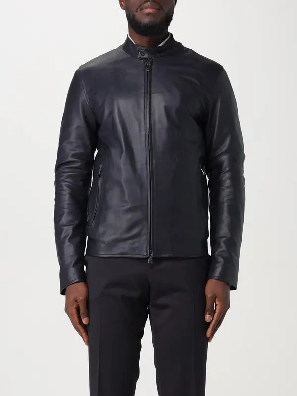 XC Leather Jacket - Blue