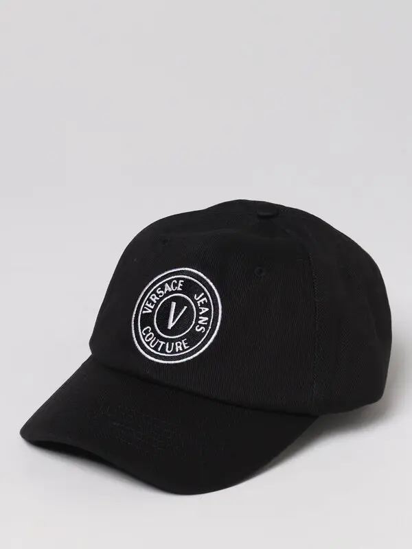Versace Hat In Cotton With Logo