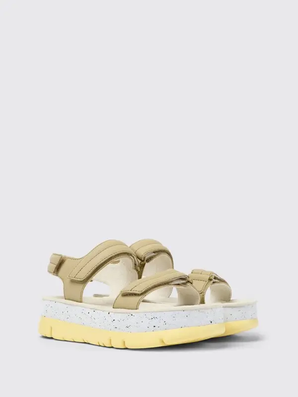 Camper Oruga Up Sandals In Leather - Beige