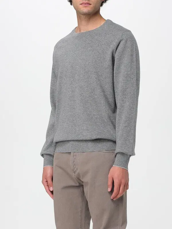 Brunello Cucinelli Crew Neck Pullover - Grey