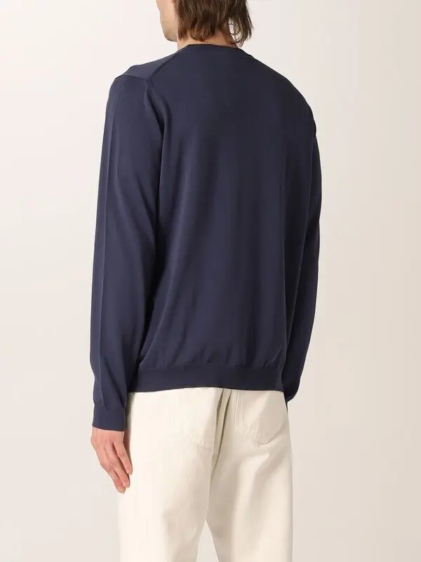 FAY Crew Neck Long Sleeve Sweater - Multicolor