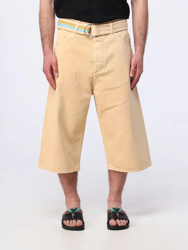 COUNTY OF MILAN Wide Leg Shorts - Camel