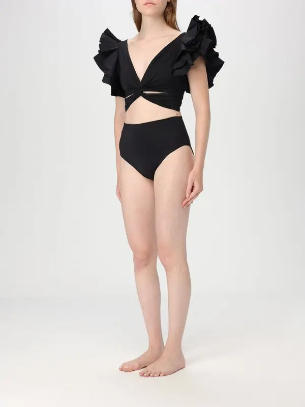 MAYGEL CORONEL Ruffled Swimsuit - Black