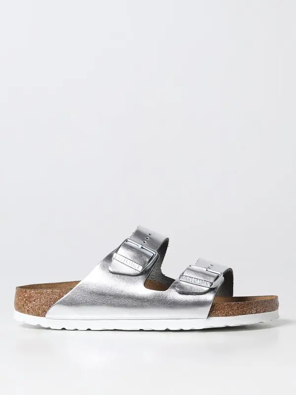 BIRKENSTOCK Flat Sandals - Silver
