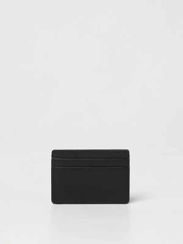 Versace Credit Card Holder In Smooth Leather