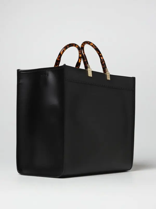 希少品✨FENDIビンテージ　ビジネスバッグ　トートバッグ　ライン　ロゴ Fendi Sunshine Bag With Embossed Logo Lettering - Black | Editorialist