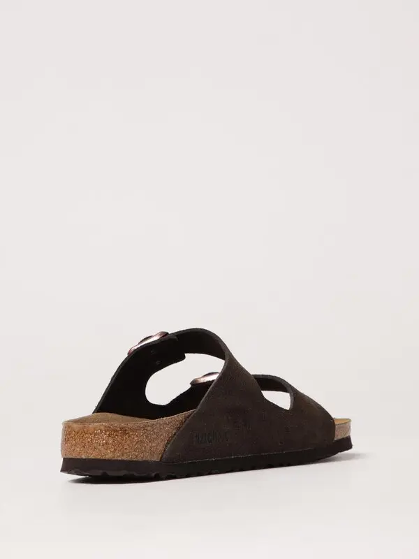 BIRKENSTOCK Arizona Suede Sandals With Adjustable Buckles - Brown