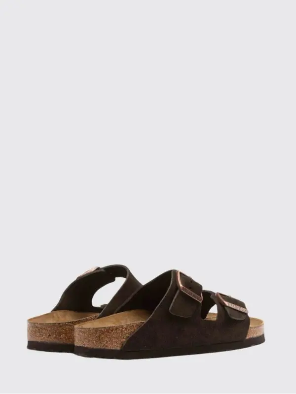 BIRKENSTOCK Arizona Suede Sandals With Adjustable Buckles - Coffee