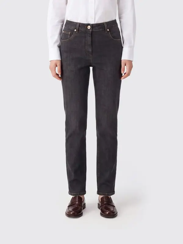 Brunello Cucinelli Straight Leg Jeans - Grey
