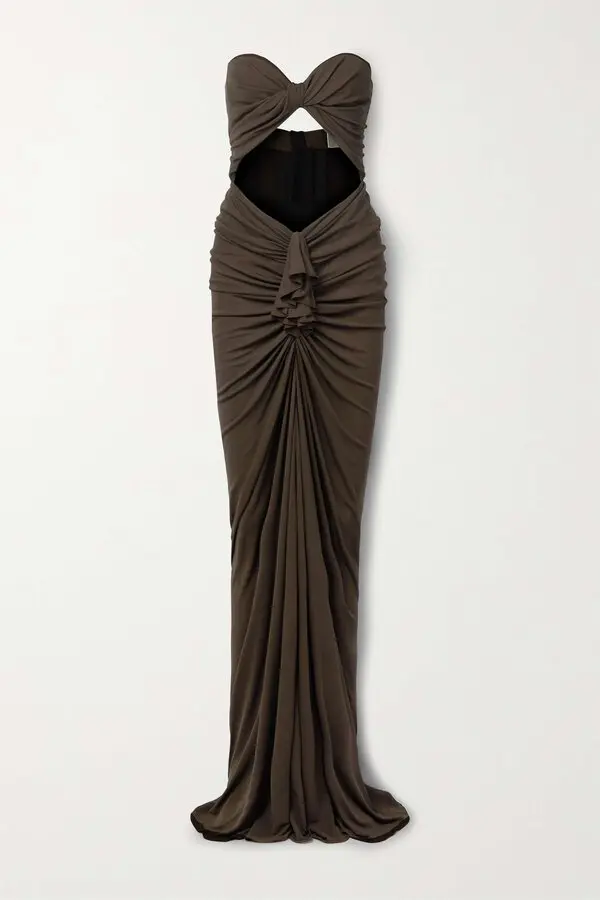 boden tiered jersey midi dress Boden Women's Eve Jersey Midi Dress in Brown