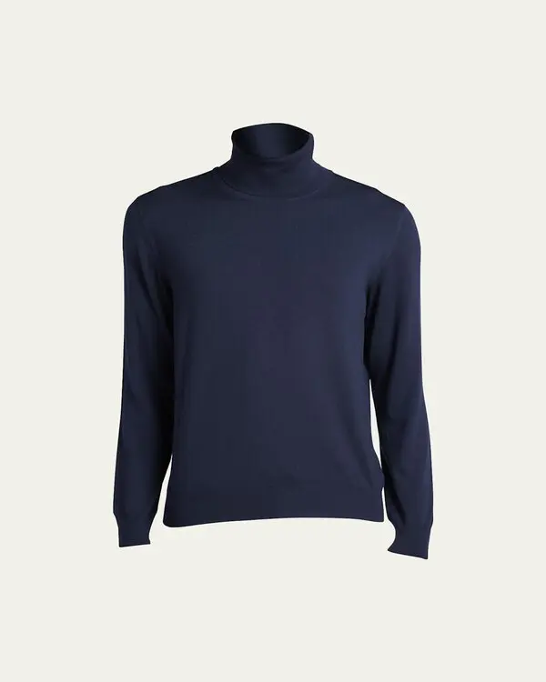 Kiton Wool Knit Turtleneck Sweater