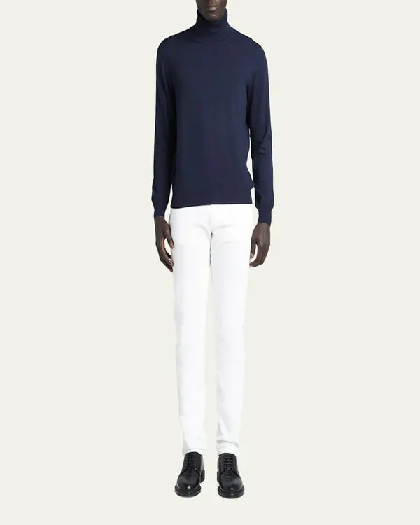 Kiton Wool Knit Turtleneck Sweater