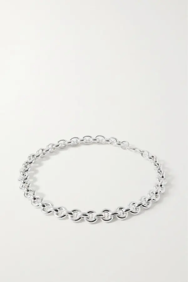LOREN STEWART Net Sustain Euclid Recycled Sterling Necklace