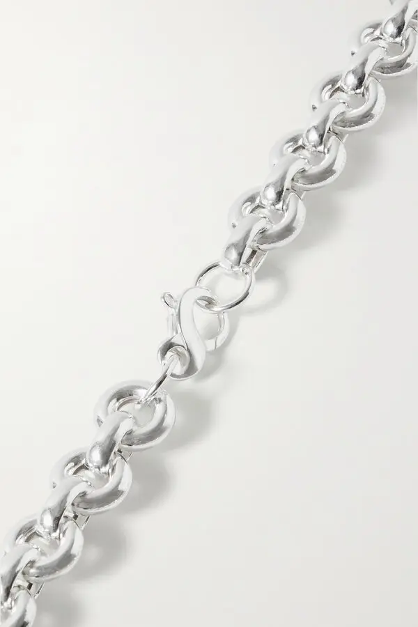 LOREN STEWART Net Sustain Euclid Recycled Sterling Necklace