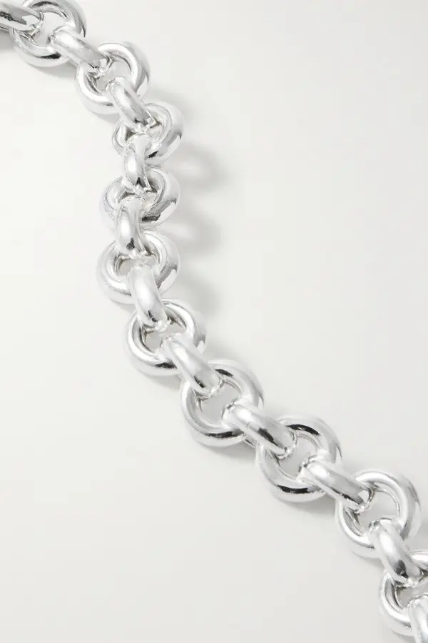 LOREN STEWART Net Sustain Euclid Recycled Sterling Necklace