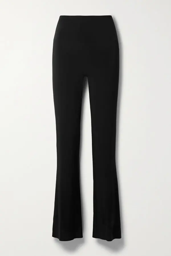 Norma Kamali Stretch-jersey Straight-leg Pants