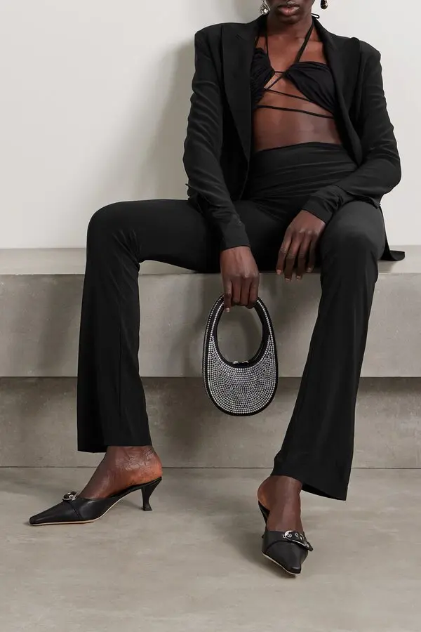 Norma Kamali Stretch-jersey Straight-leg Pants