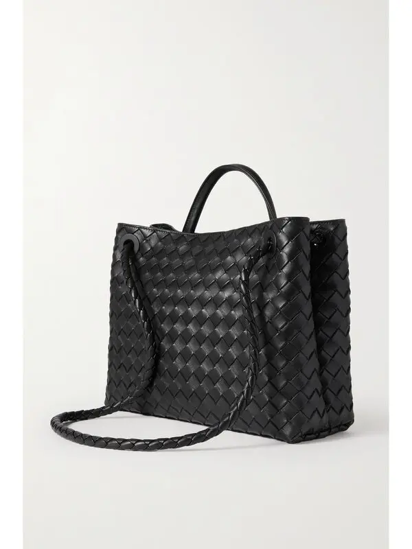 Bottega Veneta Andiamo Medium Woven Leather Tote