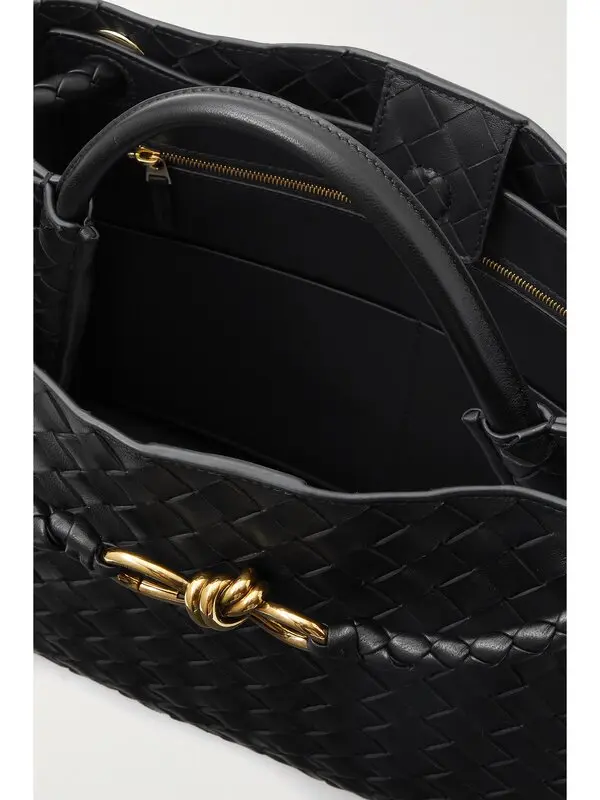 Bottega Veneta Andiamo Medium Woven Leather Tote
