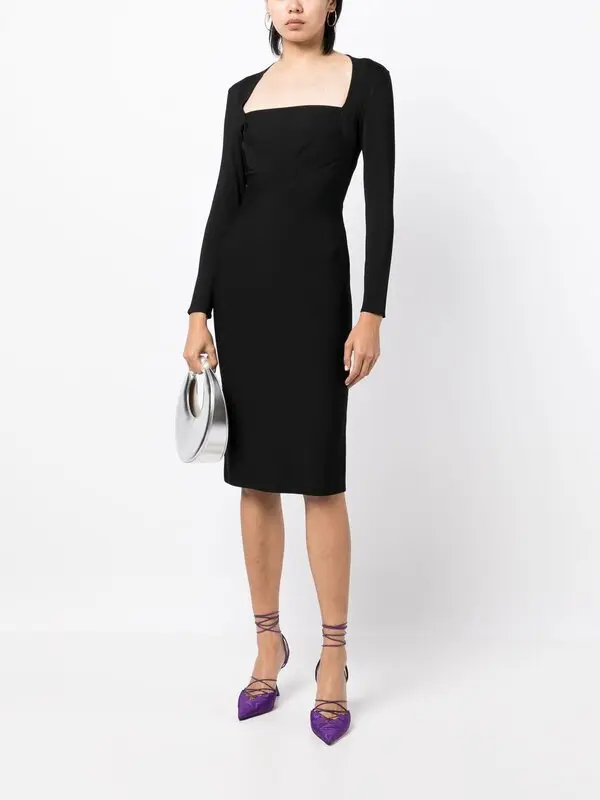 HERVE L. LEROUX Long-sleeve Dress
