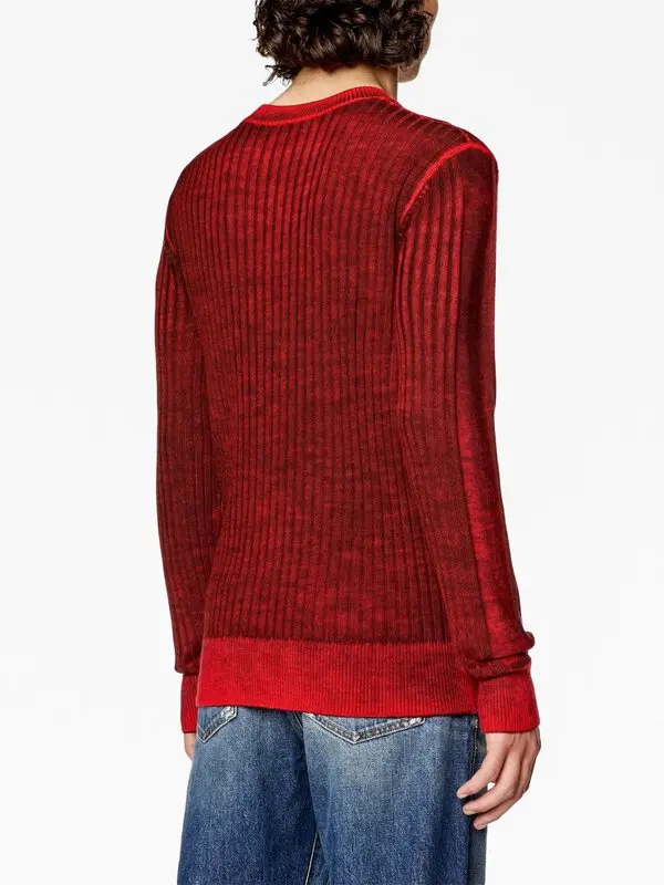 Diesel K-Andelero Ribbed-Knit Jumper In Red - 44% Off | Editorialist