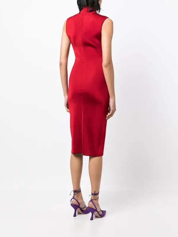 HERVE L. LEROUX Knitted Pencil Dress