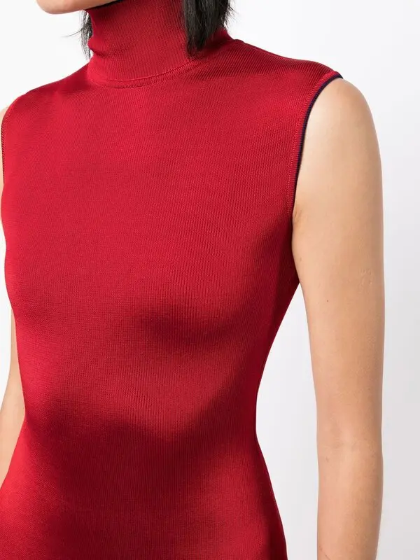 HERVE L. LEROUX Knitted Pencil Dress