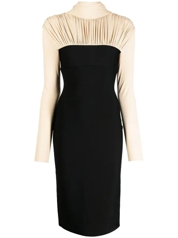 HERVE L. LEROUX Blouse Pencil Dress