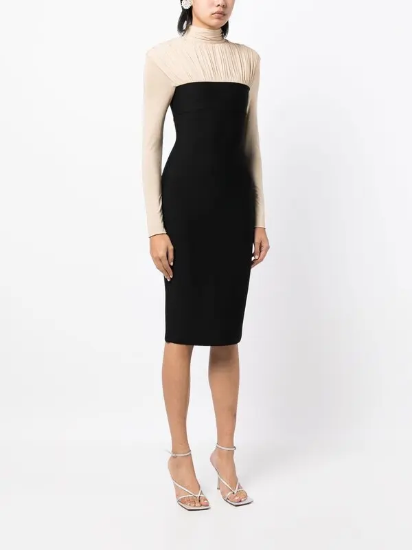 HERVE L. LEROUX Blouse Pencil Dress