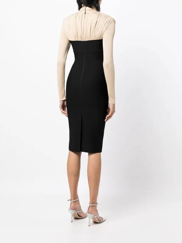 HERVE L. LEROUX Blouse Pencil Dress